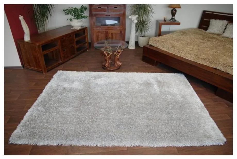 Luxusní kusový koberec Shaggy Love šedý 80x150cm