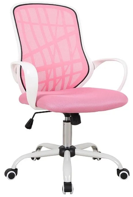 Dětská židle DEXTER, 51x95-105x45, růžová/bílá