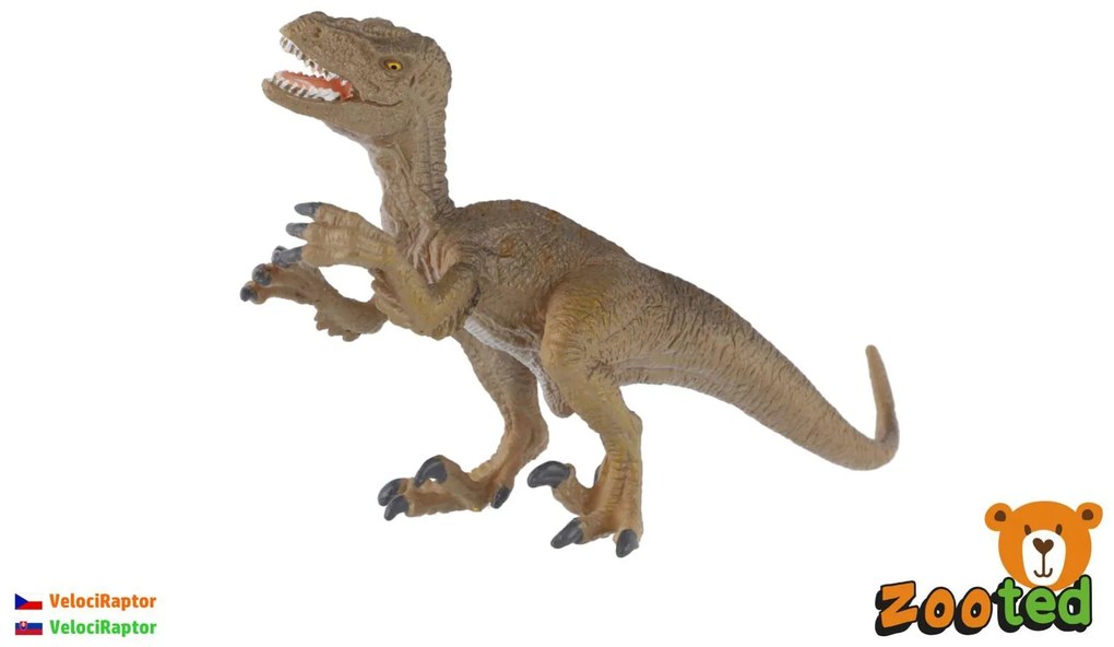 Velociraptor dinosaurus zooted plast 16cm