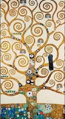Obraz, Reprodukce - Strom života - vlys z paláce Stoclet, 1909, Gustav Klimt, (60 x 80 cm)