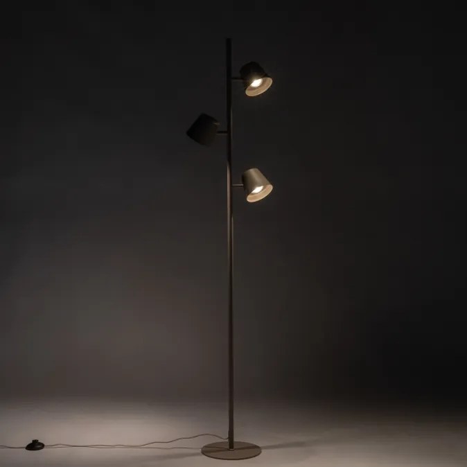 Stojací lampa Snap Fosca Dark Taupe Trio