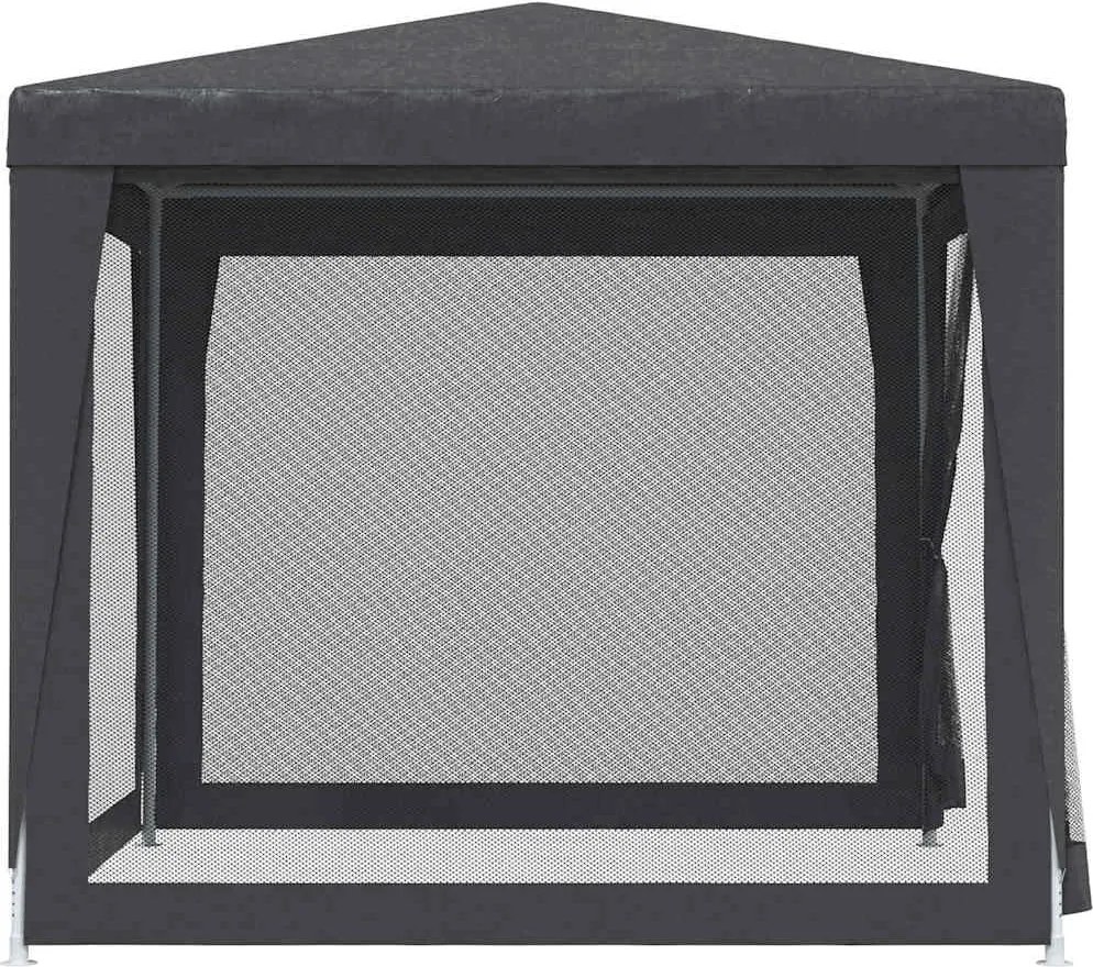 Party stan se 4 síťovanými bočnicemi antracitový 2,5x2,5 m HDPE 319224