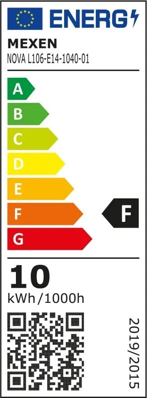 Mexen Nova, LED žárovka plamen E14, C37, 10W, Teplá - 3000K, 1055 lm - L106-E14-1030-01