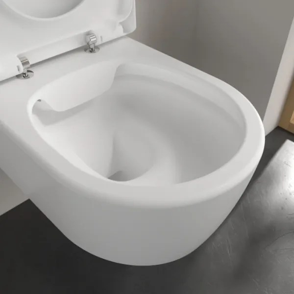 Villeroy & Boch 5656HRRW - Závěsné WC s prkénkem SoftClose AVENTO keramika/bílá