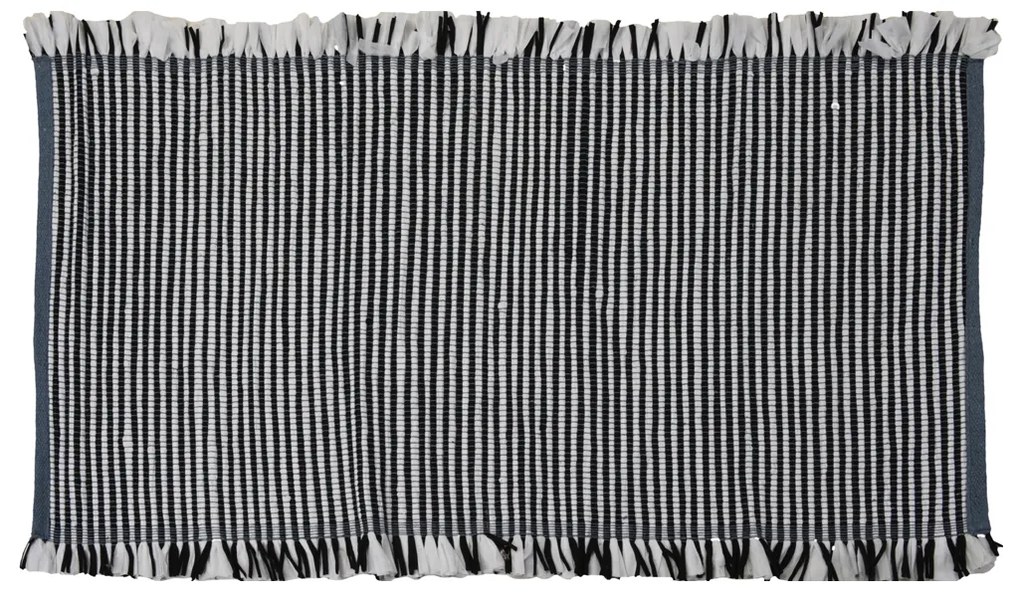 Koberec Holden, 40x70 cm, černá/bílá