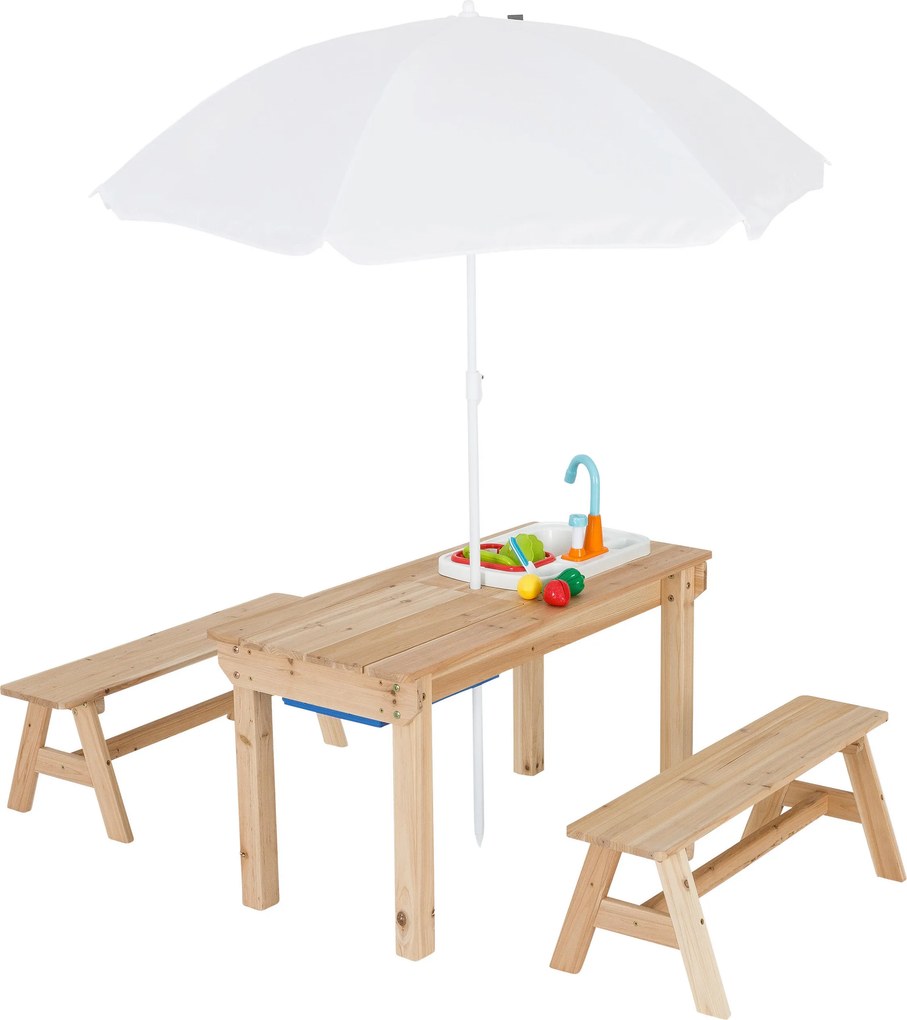 XXXLutz DĚTSKÁ SEDACÍ SOUPRAVA přírodní barvy My Baby Lou - Dětské stoly a židle - 000518004001