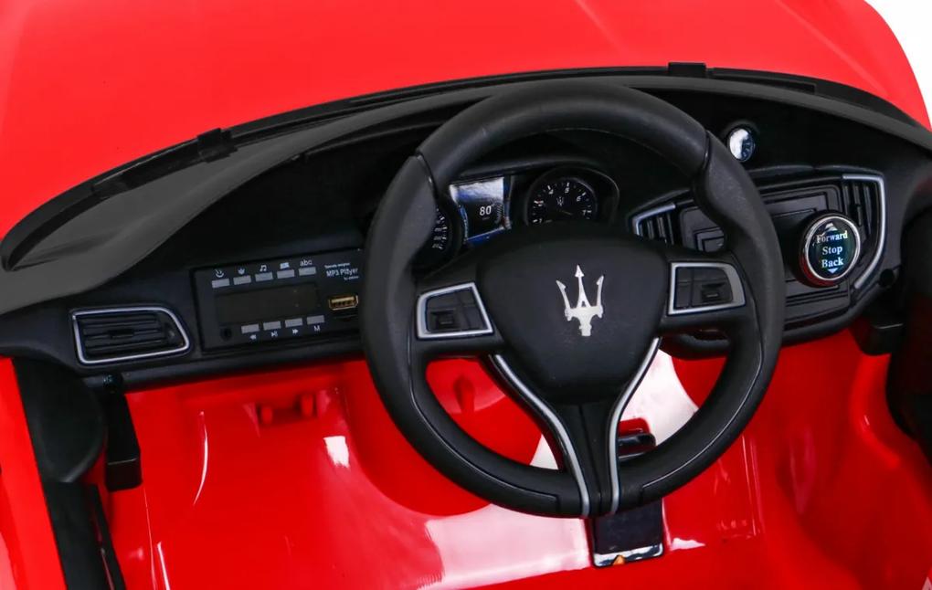 HračkyZaDobréKačky Elektrické autíčko Maserati Ghibli červené