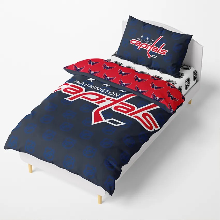 Hokejové povlečení NHL Washington Capitals Shields Velikost: 135x200 + 80x80 cm