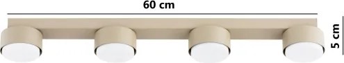Brilagi - LED Bodové svítidlo MONO 4xGX53/30W/230V béžová