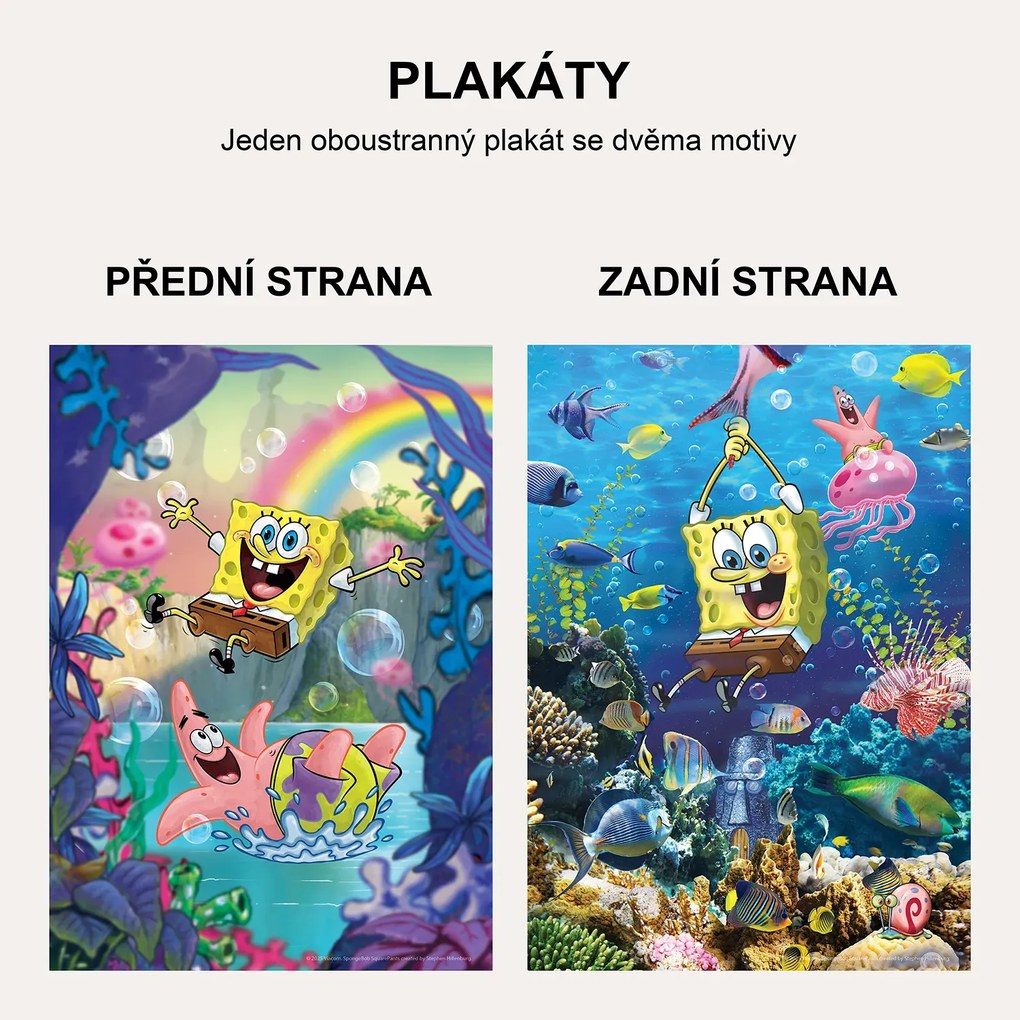 Oboustranný plakát Sponge Bob | 30 x 42 cm | DP351505