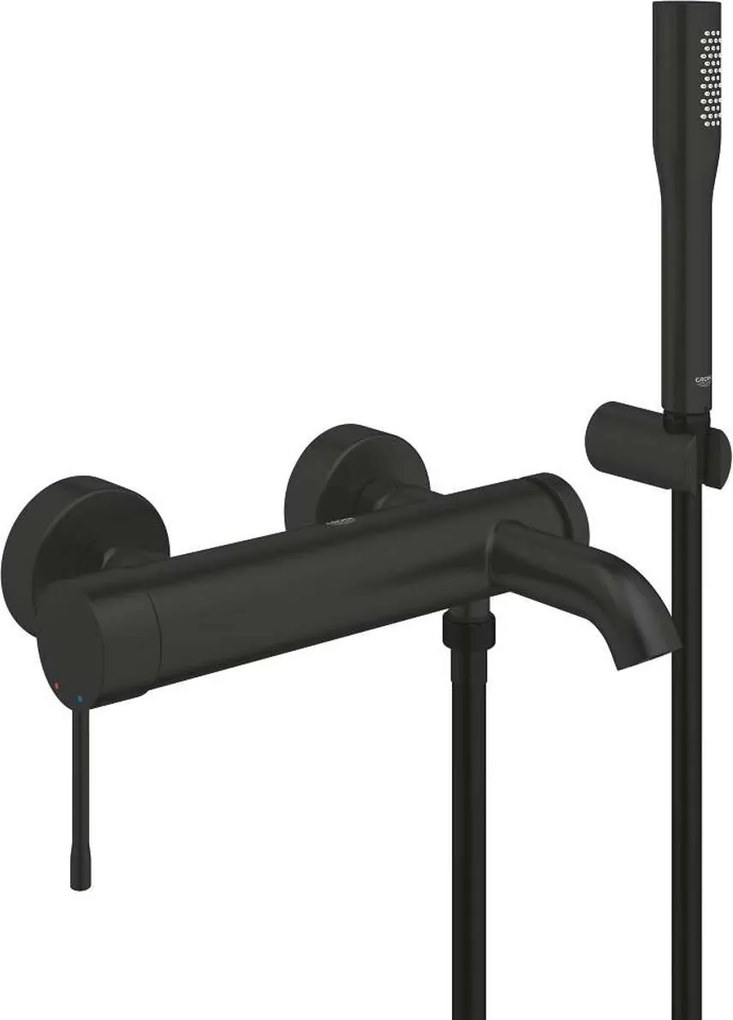 Grohe Essence New - Vanová baterie s příslušenstvím, matná černá 336282431