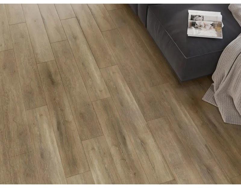 Mexen Long Creek, vinylová podlaha 1240x182 mm SPC 6,5 mm, IXPE 1,5 mm, 4stranná V-drážka, dub, F1050-1240-182-505-4V1-01