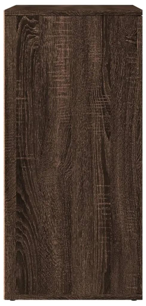 Příborníky 2 ks hnědý dub 79 x 38 x 80 cm kompozitní dřevo,  3276608