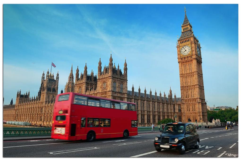 Obraz na plátně - Autobus v Londýně 131A (100x70 cm)