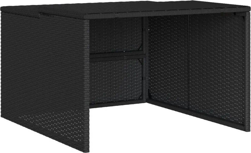 vidaXL Garáž pro robotickou sekačku 86x90x52/57 cm polyratan [365404] Barva: Hnědá