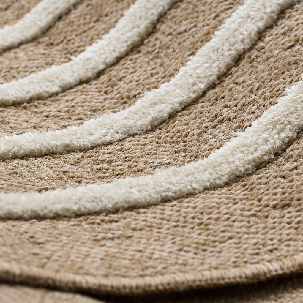 Dywany Łuszczów, Kusový koberec Spark 0688A beige/cream, 120x170, béžová, chodba / předsíň