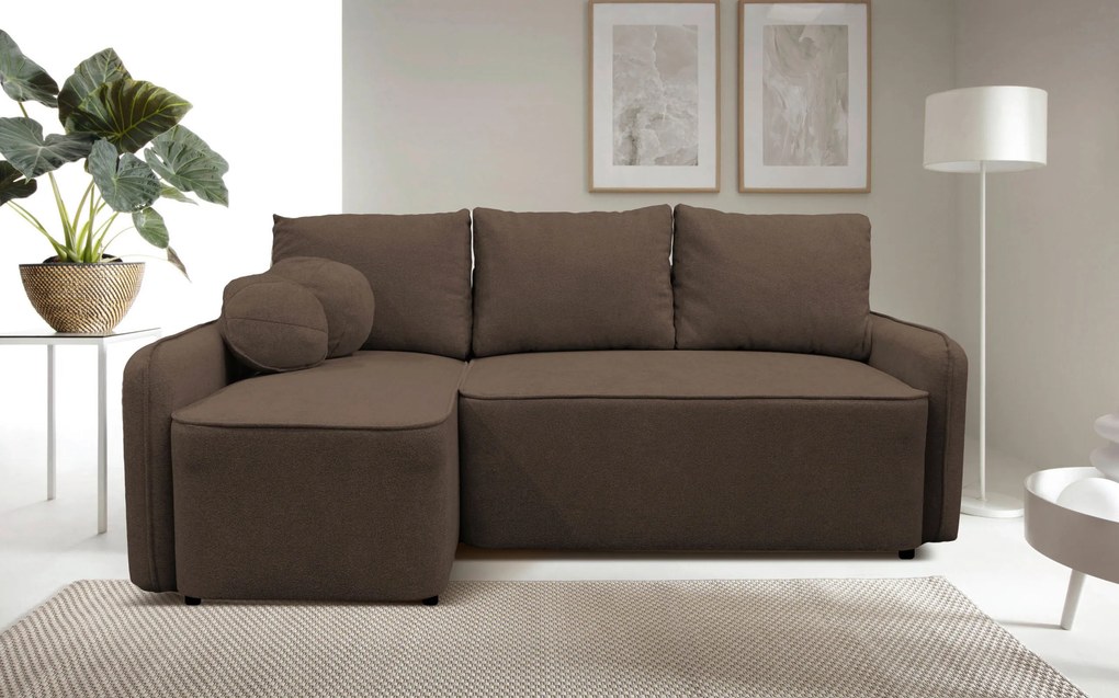 XXXLutz ROHOVÁ SEDAČKA, textil, hnědá MID.YOU - Sedací soupravy - 001574006705