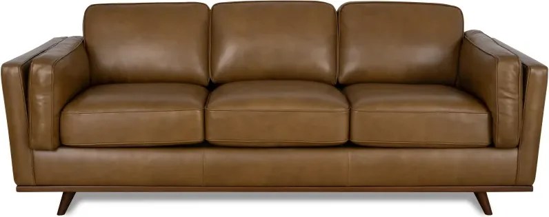 Kožená pohovka CHASE 3P, hnědá (sassari 312 caramel)