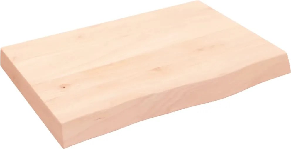 Koupelnová deska 60x40x(2-6) cm neošetřené masivní dřevo 3156010