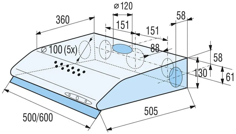 MORA OP 630 W Odsavač par – vhodný i do panelových domů  733550