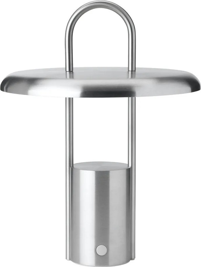 LED stmívatelná stolní lampa nerezová ve stříbrné barvě (výška 25 cm) Pier – Stelton