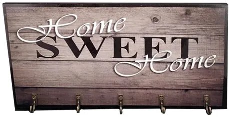 Věšák na klíče "HOME SWEET"