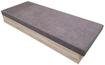 Válenda Silver C80 - 80x200 cm Červená Panty vpravo Dub sonoma