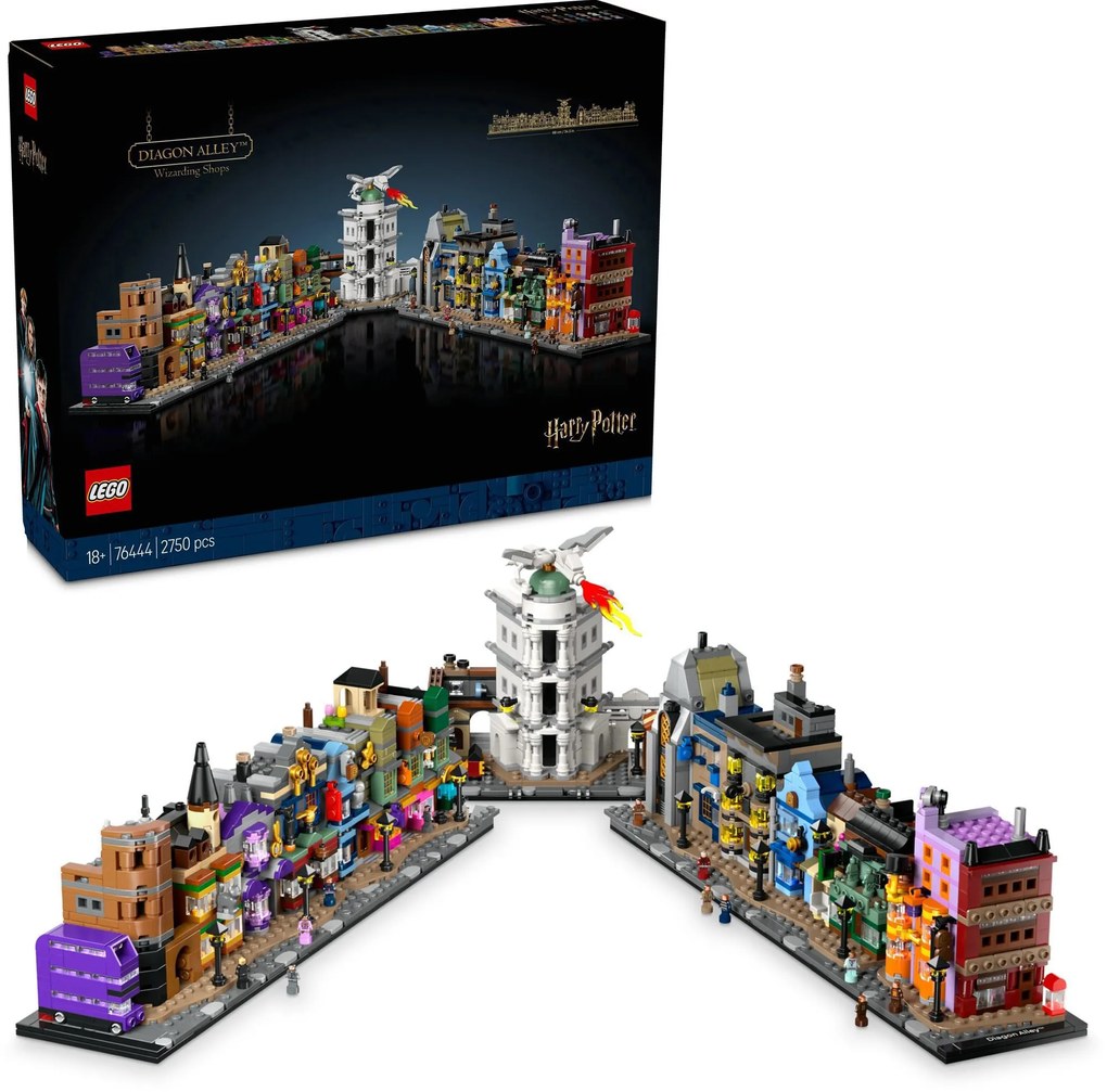 Lego harry potter 76444 kouzelnické obchody v příčné ulici 5702017812823