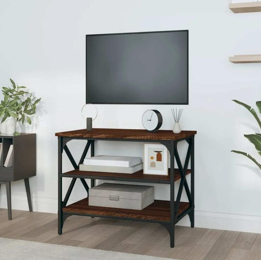 vidaXL TV skříňka 60 x 40 x 50 cm kompozitní dřevo [825786] Barva: kouřový dub