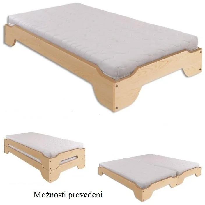 Casarredo KL-138 postel šířka 90 cm 1 ks, bez moření borovice