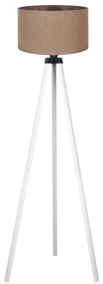 Duolla - Stojací lampa 1xE27/60W/230V pr. 44 cm hnědá/bílá