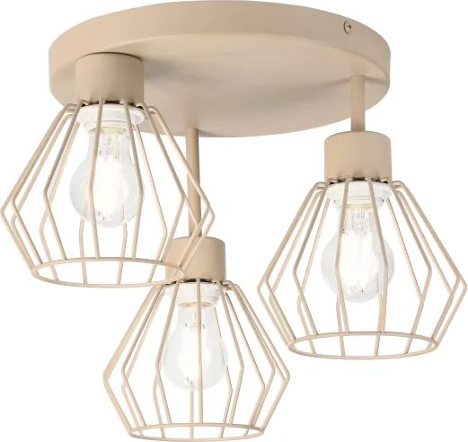Přisazený lustr AUDREY 3xE27/60W/230V béžová