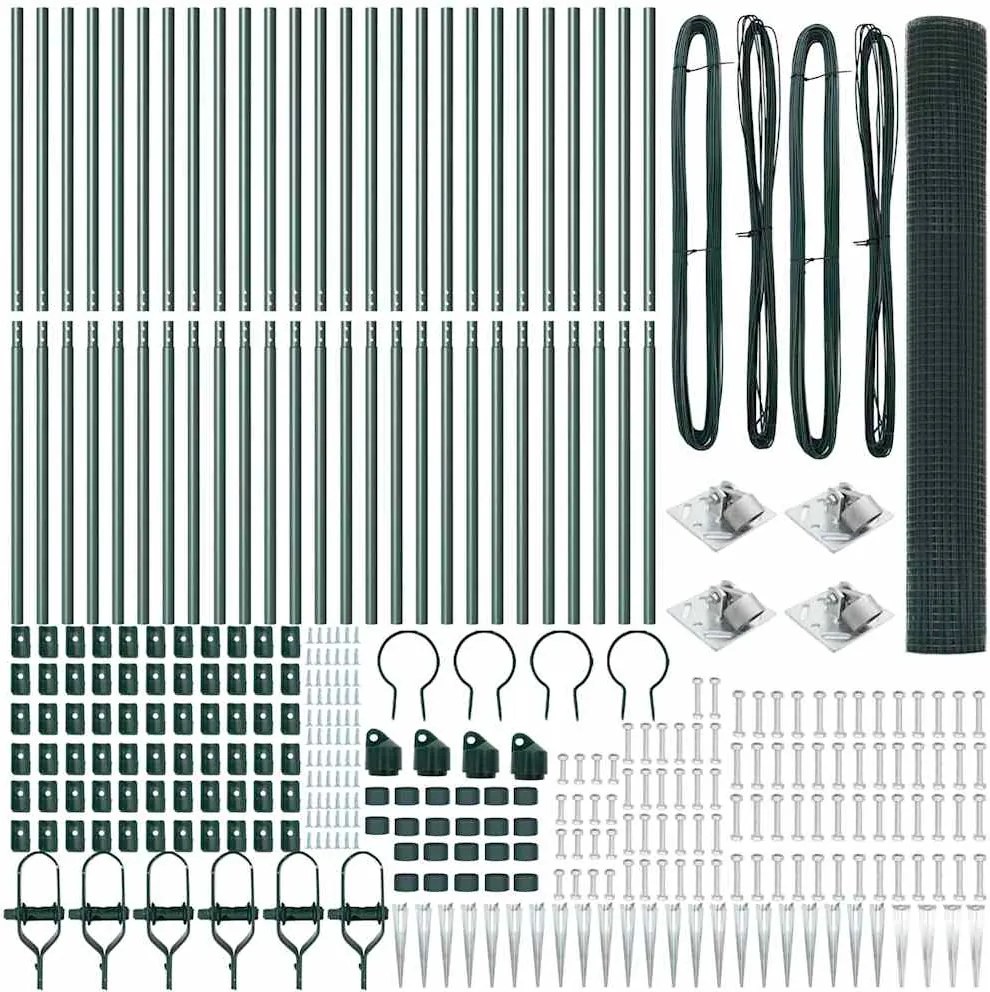 Svařované drátěné ploty s hroty 50 x 1,2 m Ocel potažená PVC 3352121