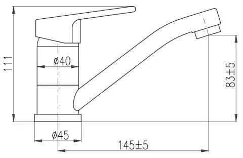 RAV Slezák CO115.0 - Umyvadlová baterie COLORADO 11,1 cm lesklý chrom