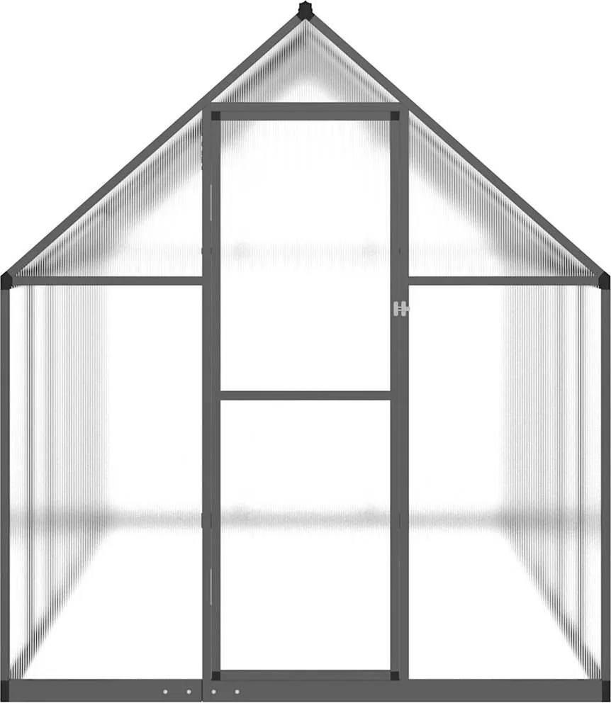 Skleník s podkladovým rámem antracitový 334x169x195 cm hliník 3266328