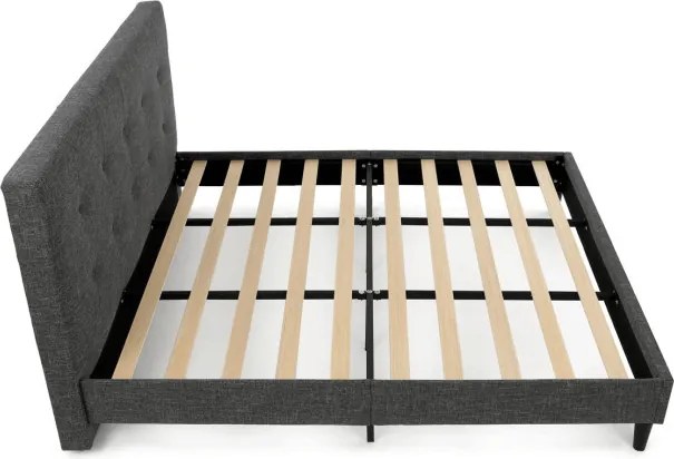 Manželská postel šedá 180x200 cm BED-M180 GREY2