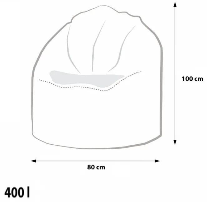 EF1025 Ecopuf Sedací vak ECOPUF - LIDER - ekokůže E20 - Tyrkysová