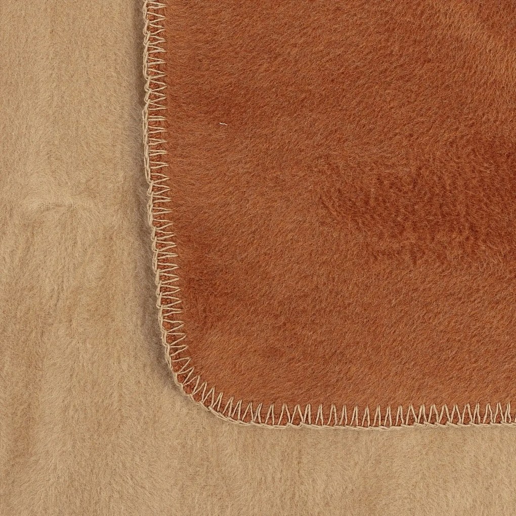 Deka Cotton Cloud 150x200cm Cognac&amp;Beige