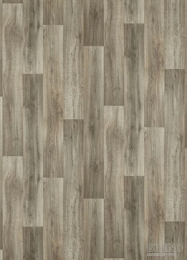 Breno PVC TOPTEX Lime Oak 796M – tmavší dřevo, šíře 500 cm