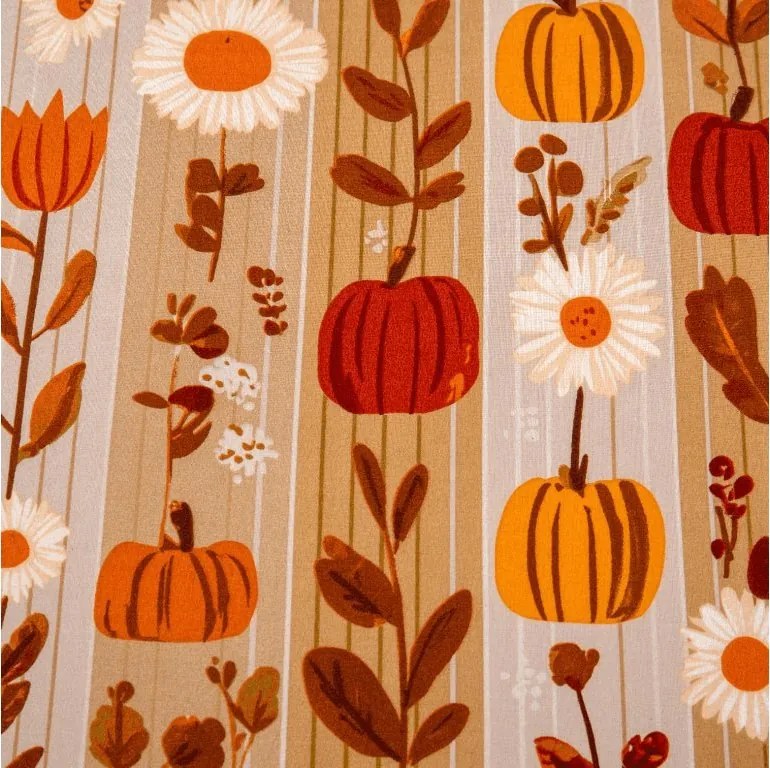 Prostěradlo z mikrovlákna PUMPKIN STRIPES barevné 180x200 cm