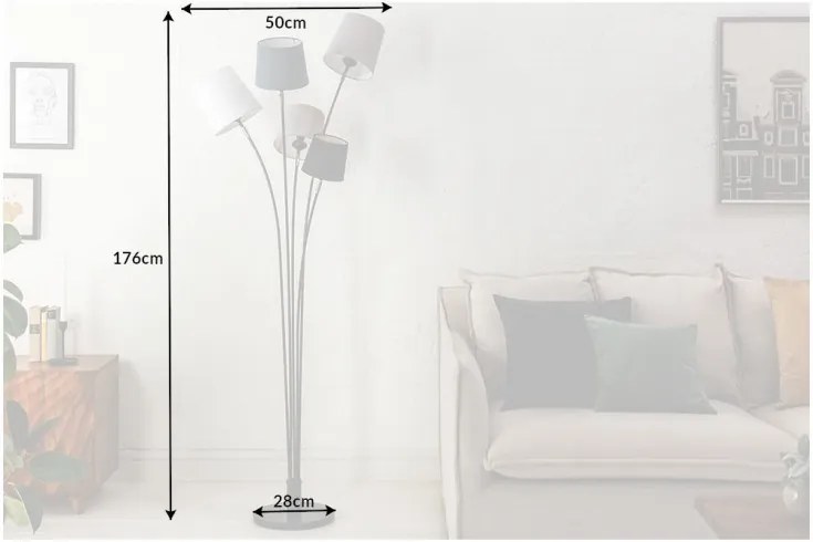 Designová stojanová lampa Shadow 176 cm