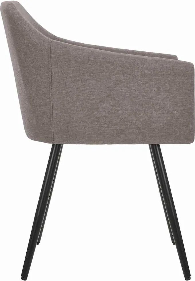 Otočné jídelní židle 4 ks taupe textil 3065680