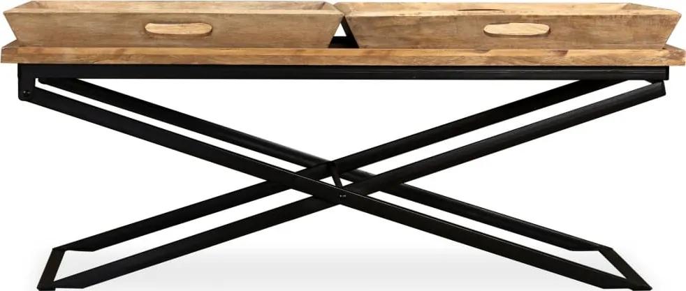 vidaXL Konferenční stolek z masivního mangovníkového dřeva 110x55x42cm [244898]