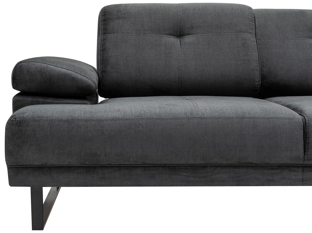 Hanah Home Třímístná pohovka MUSTANG antracitová pravá 560ARE1218