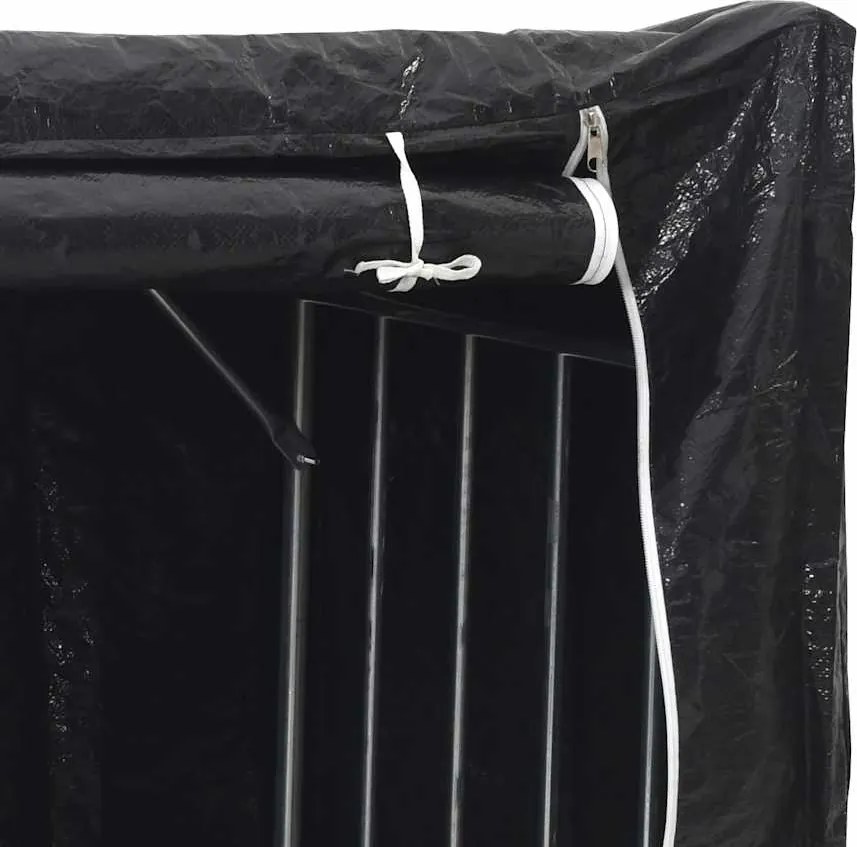 vidaXL Stojan na palivové dřevo s krytem 200,5x80,5x110,5 cm