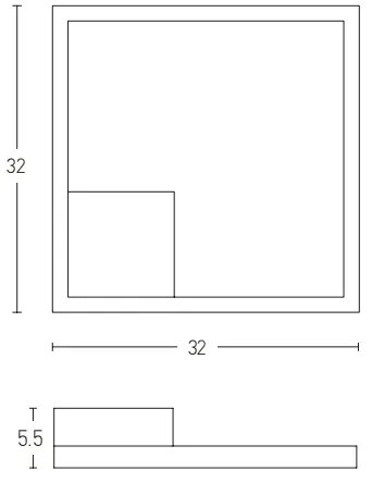 Zambelis 2029 - LED Stmívatelný přisazený lustr LED/12W/230V černá