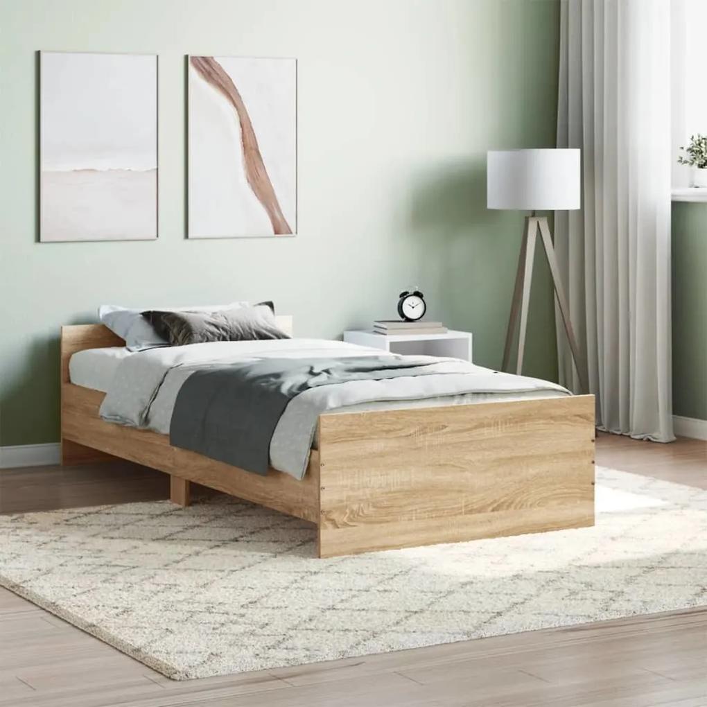vidaXL Rám postele 90 x 190 cm kompozitní dřevo [835939] Barva: dub sonoma
