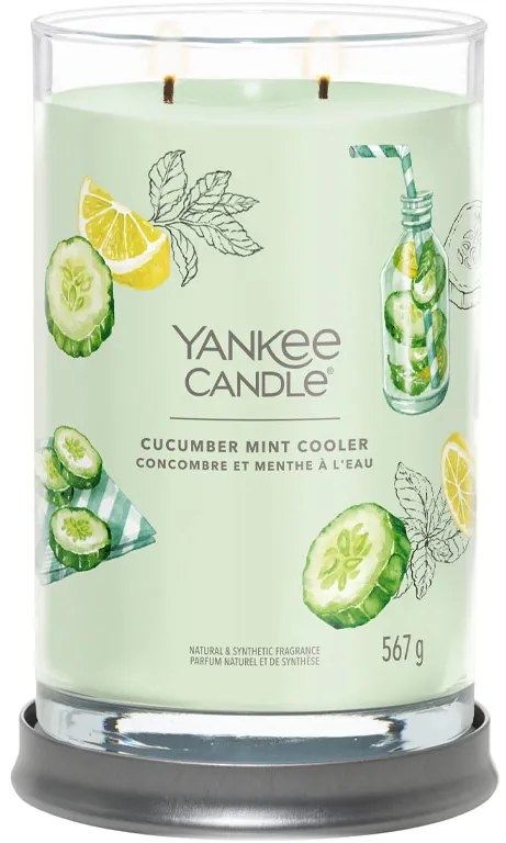 Yankee Candle – Signature Tumbler svíčka Cucumber Mint Cooler (Okurková limonáda s mátou) Velikost: velká 567 g