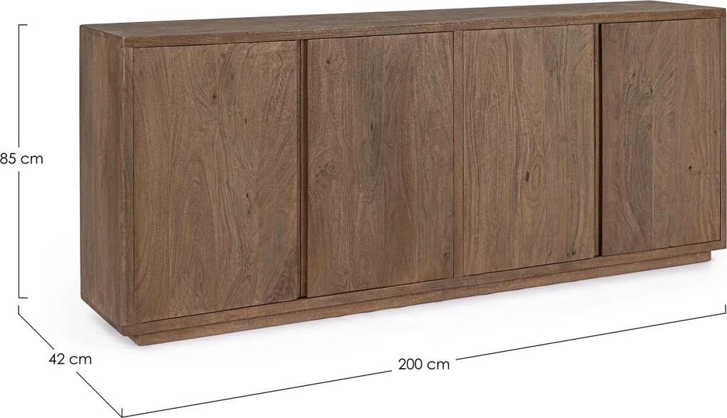 BIZZOTTO Komoda ELSWICK hnědá 200x85 cm 8051836814035