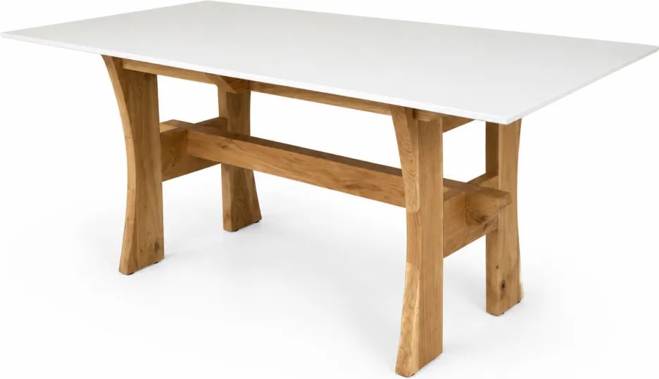 Jídelní stůl SETA BLANC – 180 × 90 cm, keramická deska 12 mm